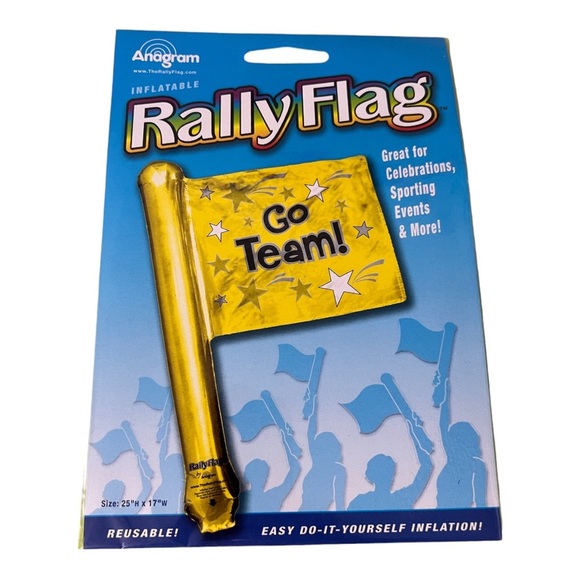 anagram | Party Supplies | Inflatable Rally Flag Size 25h X 7w Reusable ...